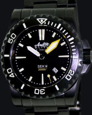 Arctos Marine Diver wrist watches - Sekm All Black Diver 2000m ACSEKMB-BK.