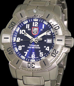 Luminox Us Navy Seal wrist watches - Evo Navy Seals Titanium Blue A6604.