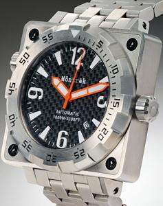 Montrek Square Diver Series wrist watches - Square Diver On Bracelet ...