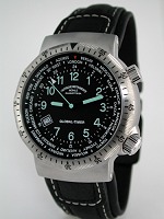 Muhle Glashutte Pilot Edition wrist watches - Global Timer 3 Time Zones ...