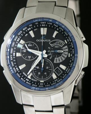Oceanus Atomic-Solar wrist watches - Solar Atomic Titanium Chrono ...