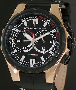 Officina Del Tempo Sail wrist watches - Sail Lumicron Rose And Black ...