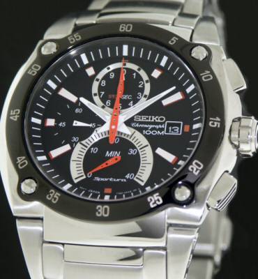 Seiko Luxe Sportura wrist watches - Sportura 1/100sec Chronograph SPC001.