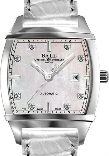 Ball Conductor wrist watches - Conductor Lady Diamond White NL1068D-L3J-WH.