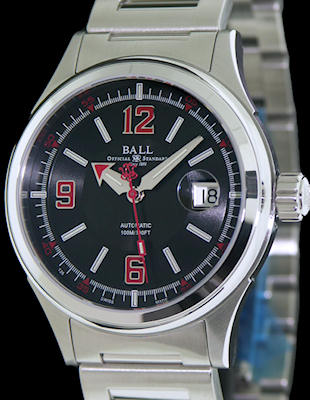 Ball Fireman wrist watches - Fireman Racer Black And Red NM2088C-S2J-BKRD.