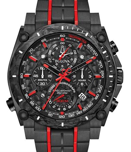 Bulova Precisionist wrist watches - Precisionist Chrono Black/Red 98B313.