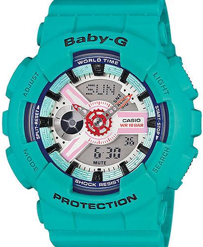 Casio Baby-G wrist watches - Baby-G All Green BA110SN-3A.