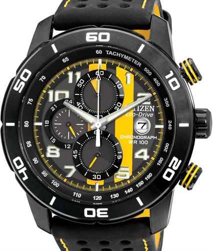 Citizen Everyday Sport wrist watches - Primo Black/Yellow CA0467-38E.