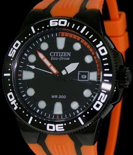 Citizen Promaster wrist watches - Diver Black And Orange BN0097-11E.