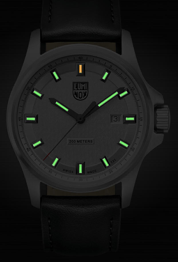 Luminox Land Collection wrist watches - Dress Field 1830 Series Silver ...