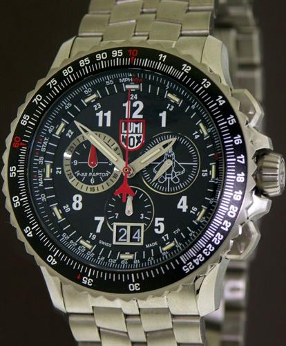 Luminox Air Series wrist watches - F-22 Raptor All Titanium A.9247.M.