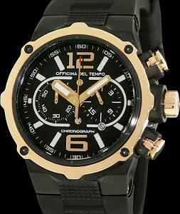 Officina Del Tempo Power wrist watches - Power Lumicron Rose Rubber ...