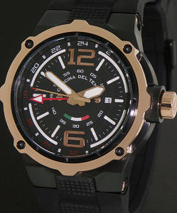 Officina Del Tempo Power wrist watches - Power Lumicron Gmt Rose/Black ...