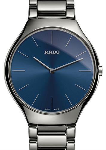 Rado True wrist watches - True Thinline Blue Ceramic R27955022.