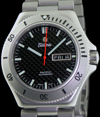 Tutima Military wrist watches - Tutima Pacific Carbon Dial 677-05.