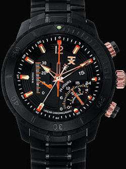 Tx Technoluxury Linear Chronograph wrist watches - Liner Chrono Black ...